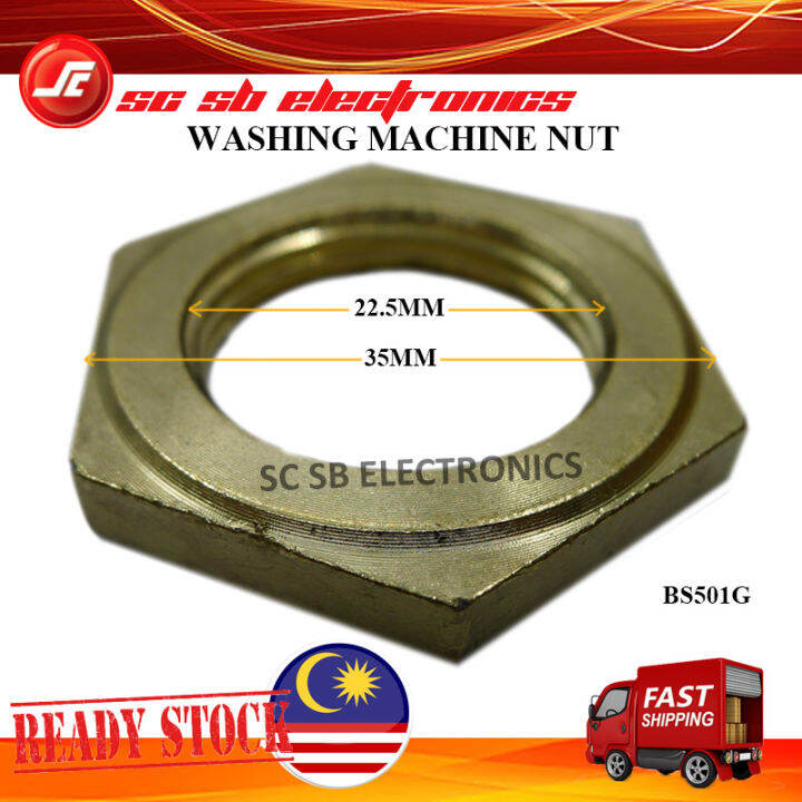 WASHING MACHINE MECHANISM NUT GEAR BOX NUT 35MM 22.5MM SPARE PART ...