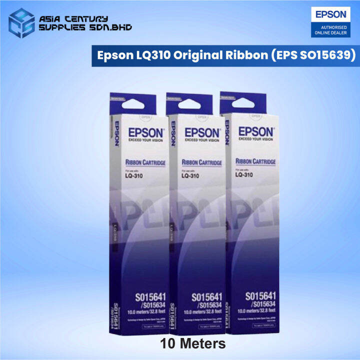 100% Original Epson LQ-310 Ribbon Cartridge ( EPS SO15639 ) For Epson ...