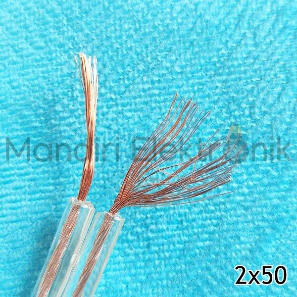 Kabel Listrik Transparan 2x50 per meter - Kabel Audio - Kabel Listrik ...