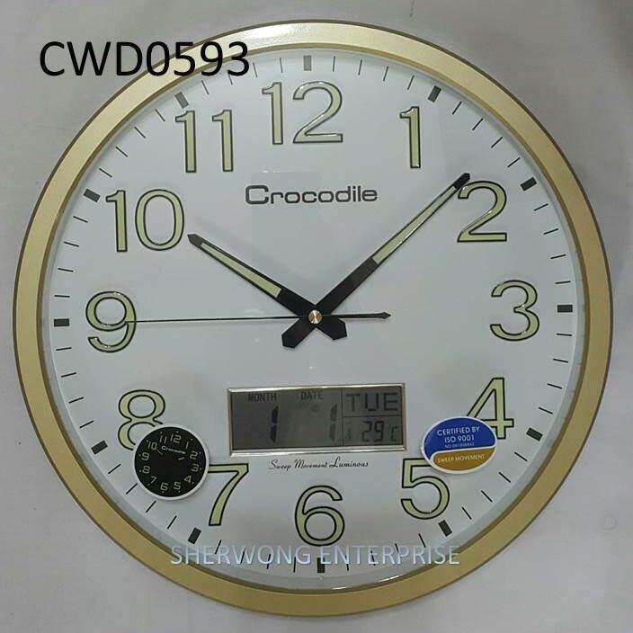 (100% Original) Crocodile CWD0593 wall clock | Lazada