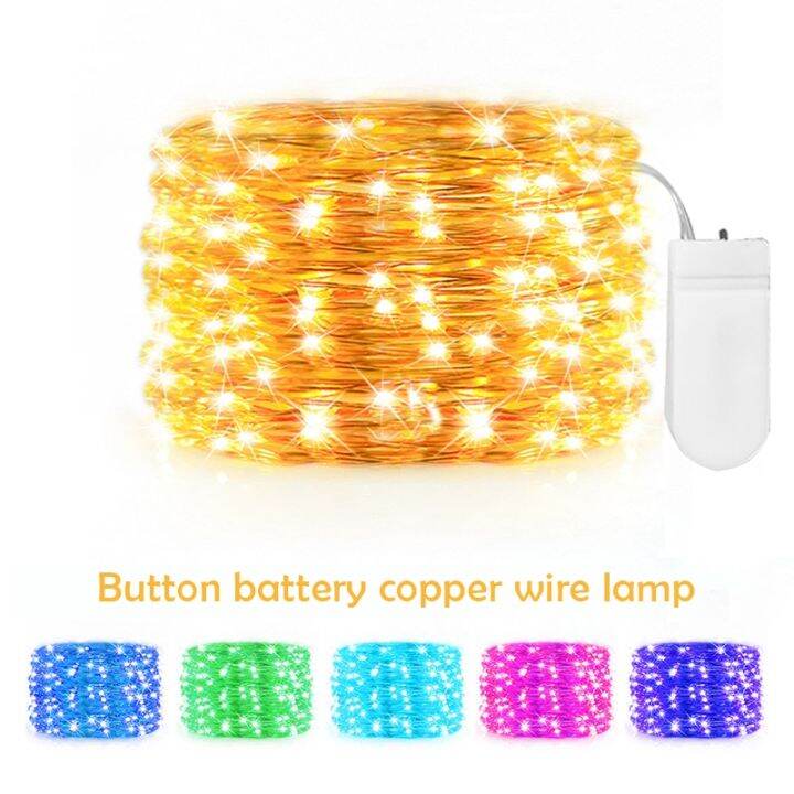 500 Battery Copper Wire String Lights - 1m 2m 5m10m Battery Lighting ...