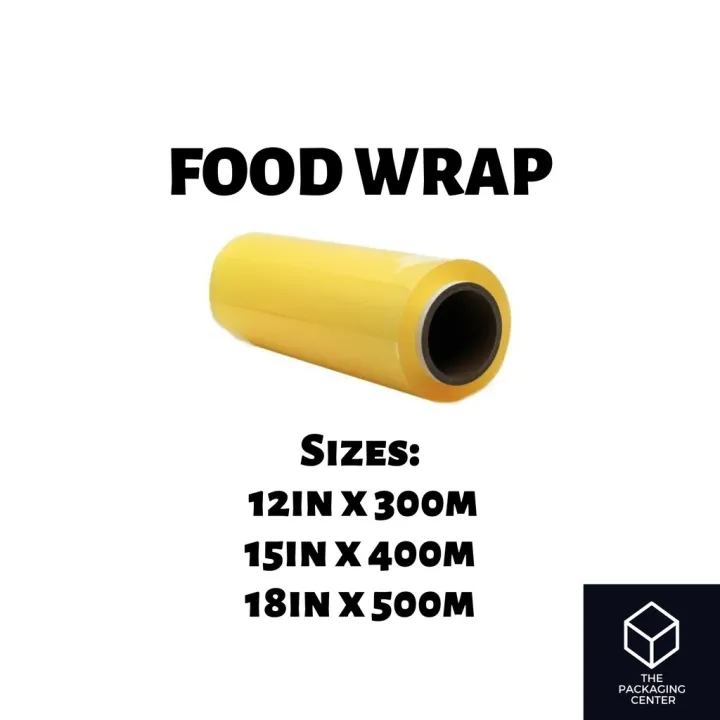 Plastic Food Wrap / Cling Wrap 3 Sizes [12 x 300 meters / 15 x 400m ...
