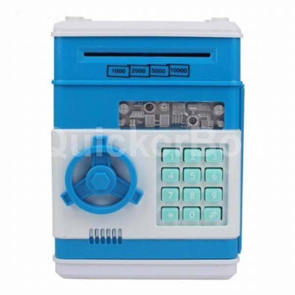 Atm saving bank money box Blue Free Delivery | Lazada.co.th