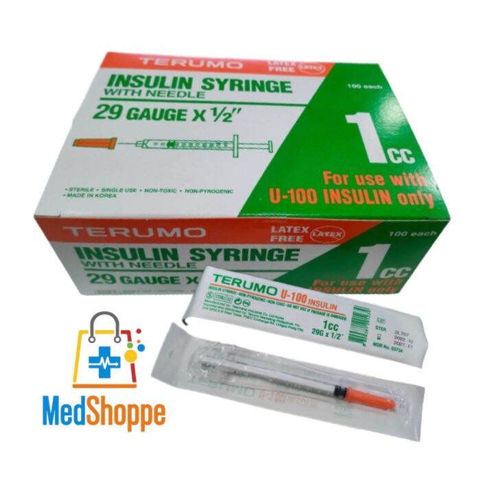 Insulin Syringe - Terumo 1cc & 1/2cc 29g X 1/2" | Lazada PH