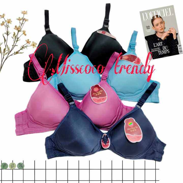 BH WANITA UKURAN BESAR DAN STANDAR BRA TANPA KAWAT BH BUSA TIPIS(1PCS ...