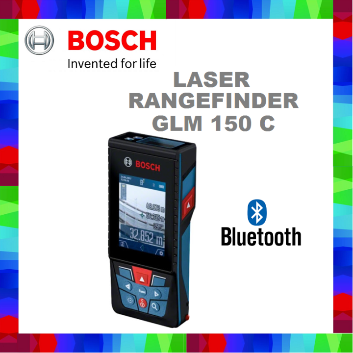 BOSCH GLM 150 C Laser Distance Measure with Bluetooth and Colour Display | Lazada