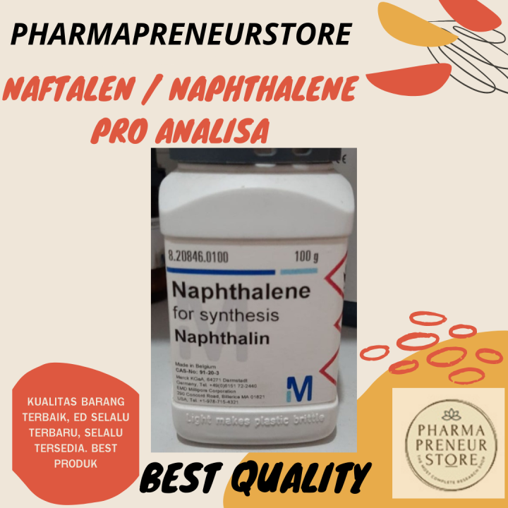 NAPHTHALENE / NAFTALEN PRO ANALISA PER GRAM MERCK BEST QUALITY | Lazada ...