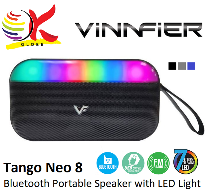 VINNFIER TANGO NEO 8 WIRELESS BLUETOOTH PORTABLE SPEAKER WITH USB DRIVE ...