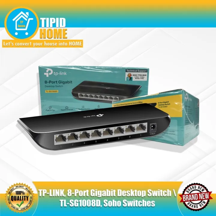 TP-LINK 8-Port Gigabit Desktop Switch TL-SG1008D Soho Switches | Lazada PH