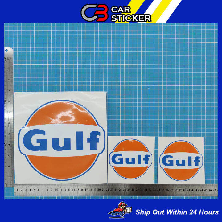 Sticker Cutting Gulf Sticker / cs431 | Lazada
