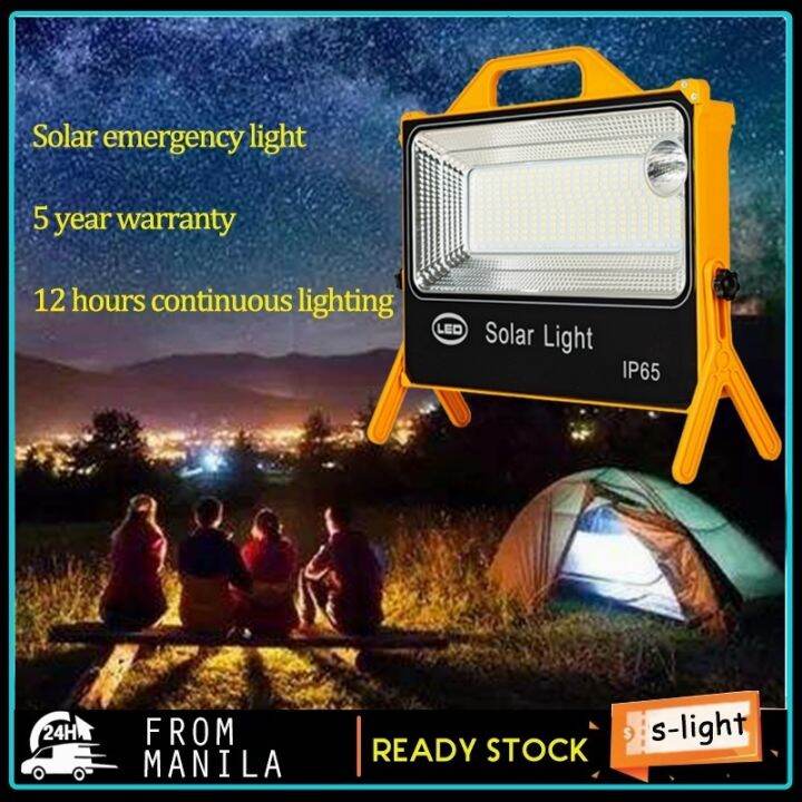 IP65 Solar Light 50-200W LED Emergency Light Waterproof Flashlight ...