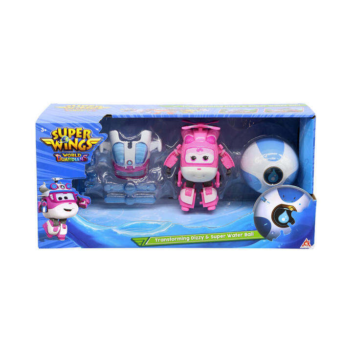 Super Wings World Guardians Transforming Dizzy & Super Water Ball Original | Lazada Indonesia