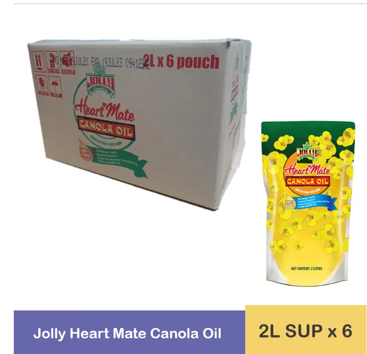 Jolly Heart Mate Canola Oil SUP 2L x 6 | Lazada PH