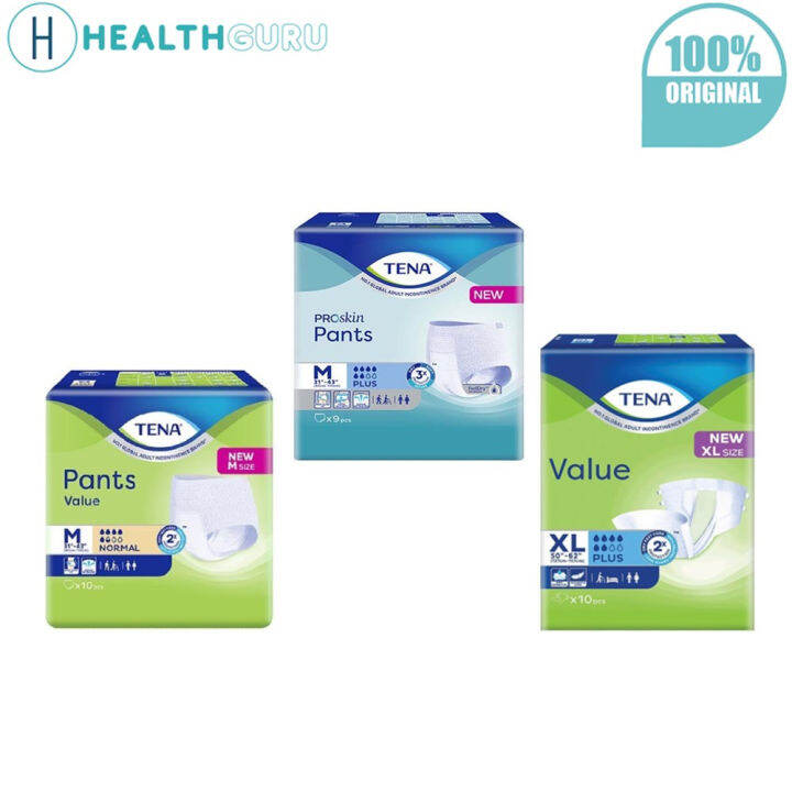 Tena Adult Disposable Diaper Incontinence Care Pants ProSkin Tape Value Pants Value (M/L/XL ...