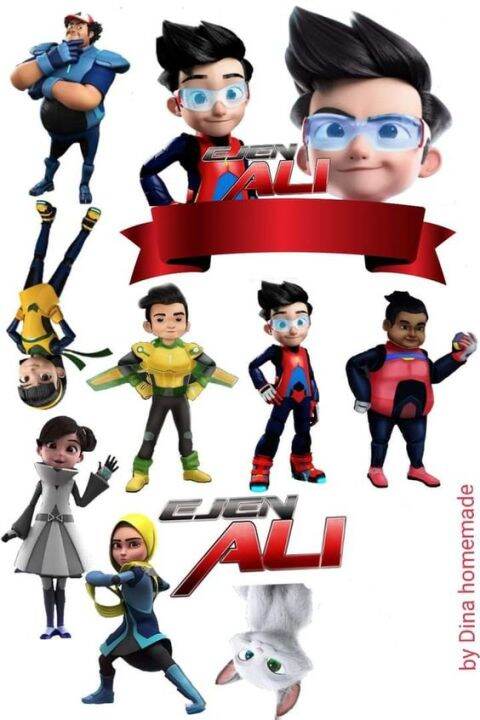 Topper kue ultah karakter ejen ali | Lazada Indonesia