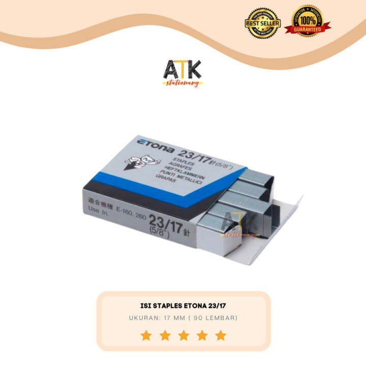 Staples Etona 23/17 Isi Staples (5/8) atk | Lazada Indonesia