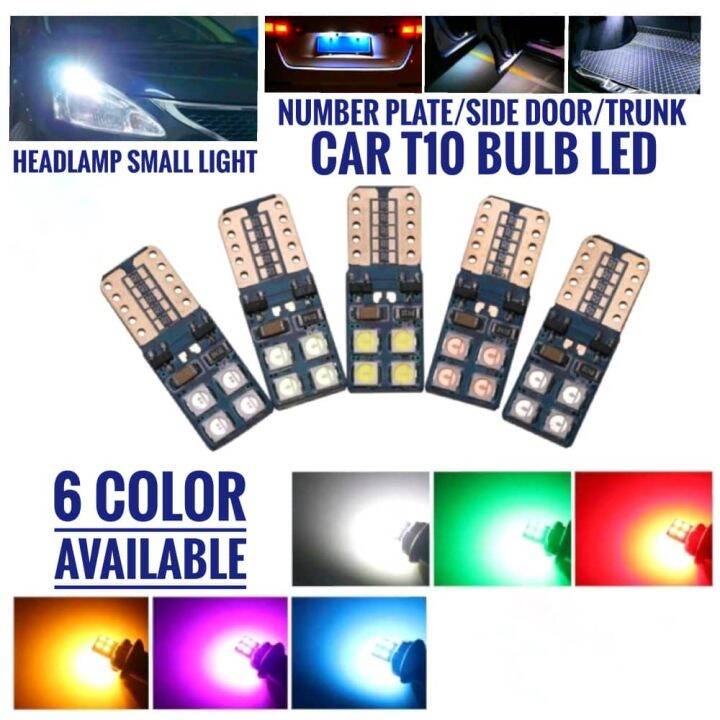 1PC T10 W5W Led Bulb Car Headlight Bulb Interior Room Light Roof Light ...