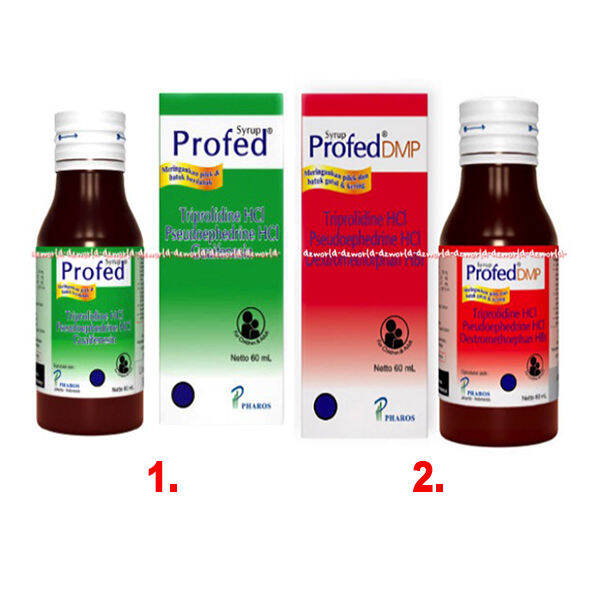 Profed Syrup Triprolidine HCL 60ml Profed DMP Obat Pilek Flu Batuk ...