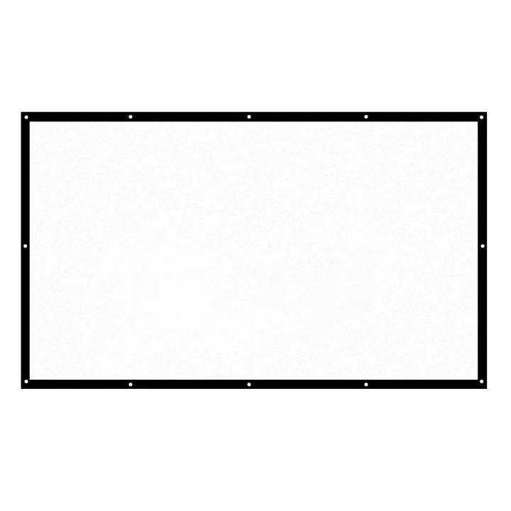 H150 150'' Portable Projector Screen HD 16:9 White 150 Inch Diagonal ...