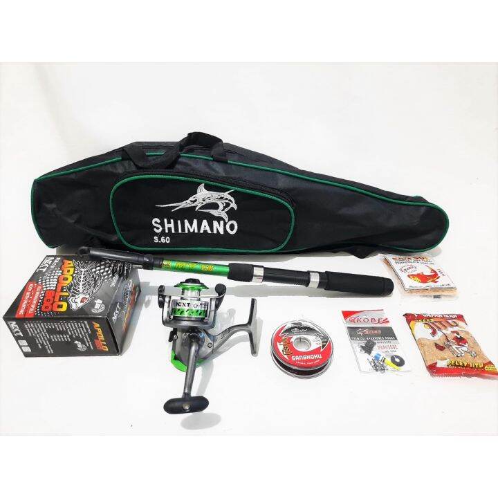 Set Pancing LENGKAP SIAP PAKAI dengan ALUMUNIUM SPOOL atau PLASTIK 4 ...