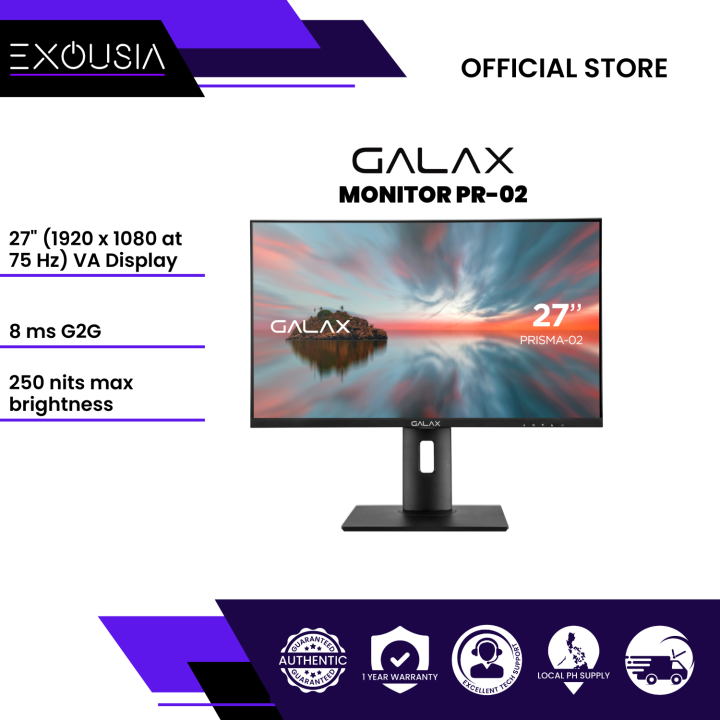 GALAX PRISMA Monitor (PR-02) | MGVIIA27NB7C | 27" FHD VA 75Hz | 8ms G2G | G-Sync Compatible ...