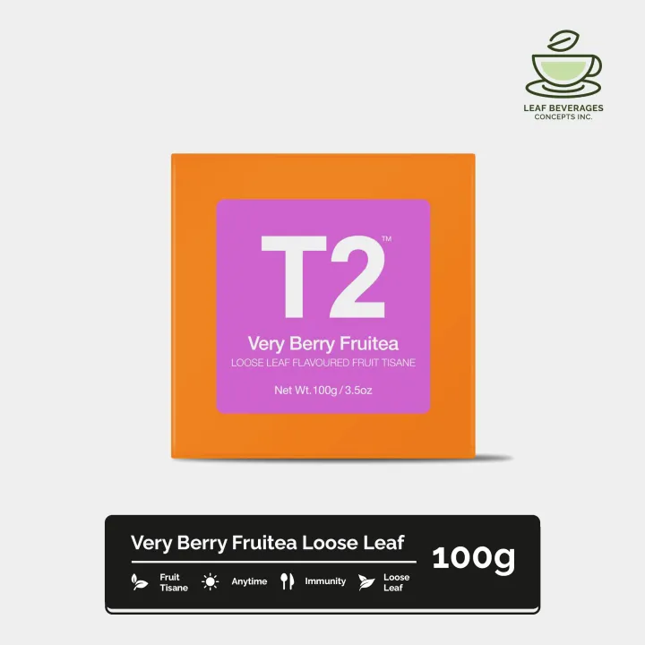 T2 Very Berry Fruitea Loose Leaf | Fruit Tisane | Anytime Tea | 100 g ...