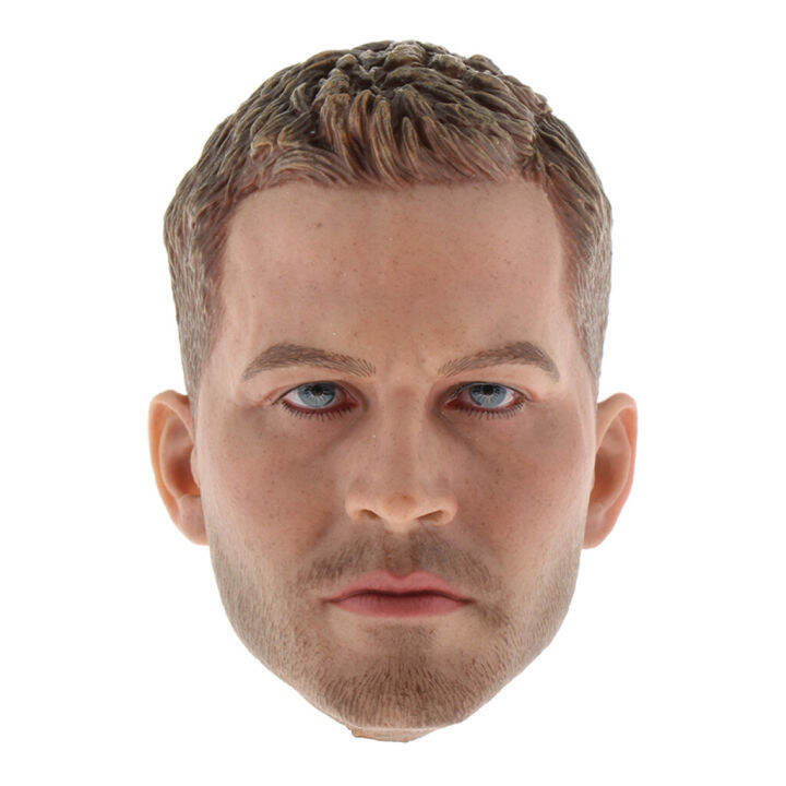 LazaraHome 1/6 Scale Male Head Sculpture Paul Walker Model for 12inch ...