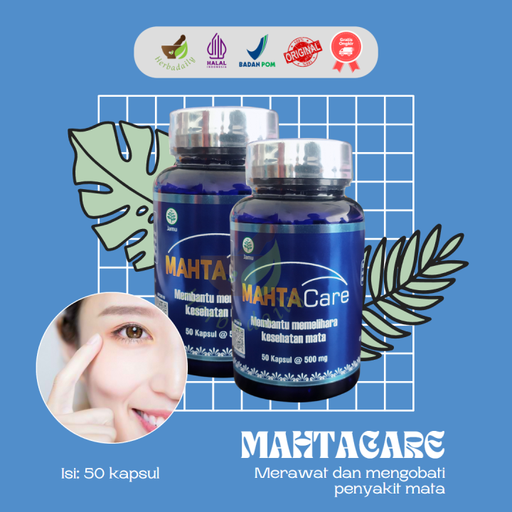 MAHTACARE ORIGINAL kapsul mata untuk mata minus dan katarak | Lazada ...