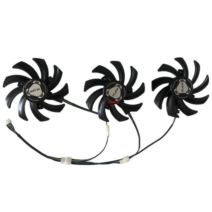 พัดลมเย็น VGA GPU FDC10H12S9-C 3ชิ้น/เซ็ตสำหรับ XFX RX 6700 XT แซฟไฟร์ ...