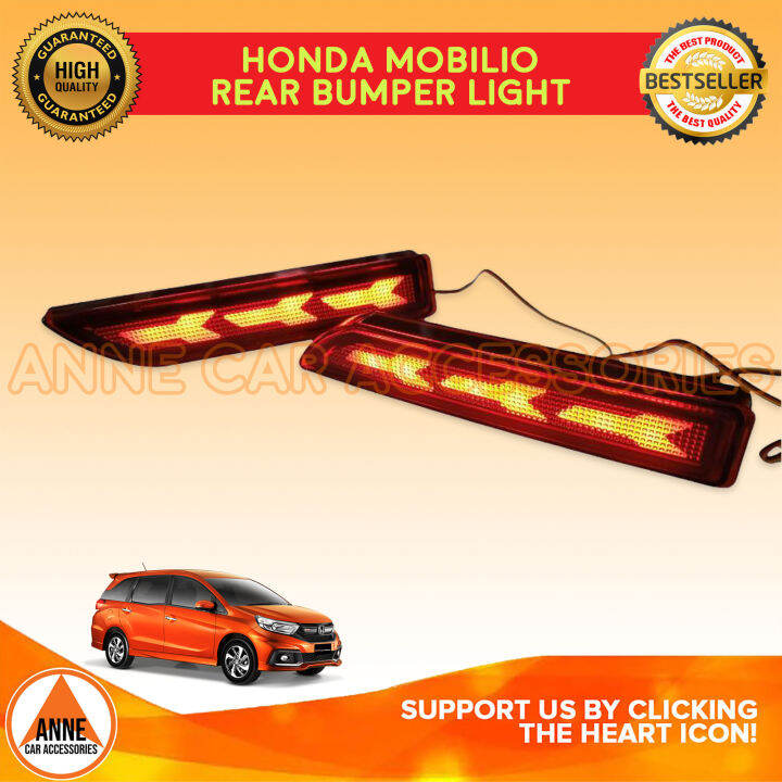 Rear Bumper Light for Honda BR-V / BRV Mobilio 2014 2015 2016 2017 2018 ...