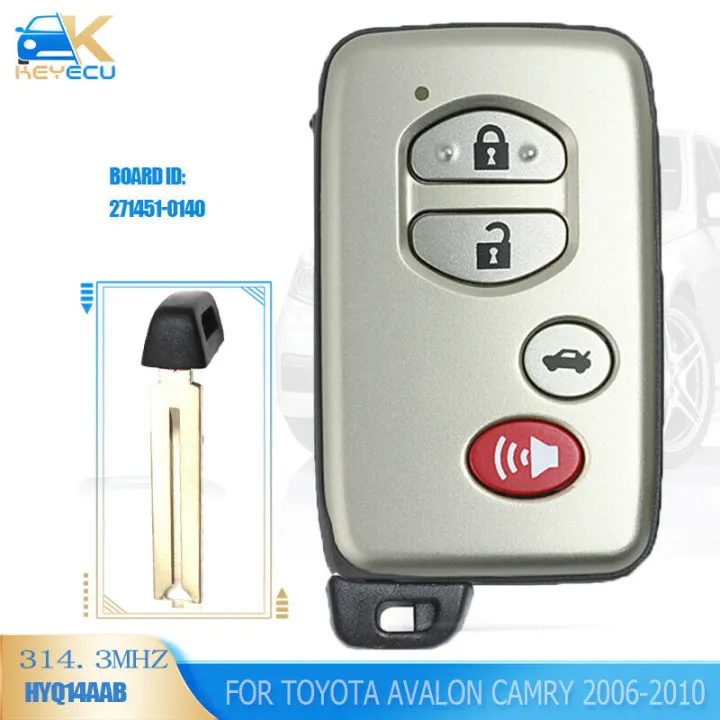 KEYECU 27145-0140 314.3Mhz 433Mhz Smart Card Remote Key Fob For 2007 ...