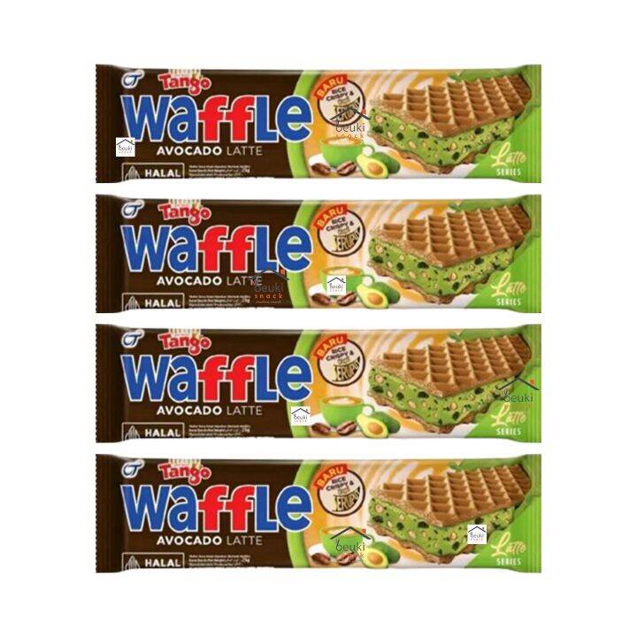 4PCS Tango Waffle Avocado Latte Biskuit Renyah Rasa Kopi Alpukat ...