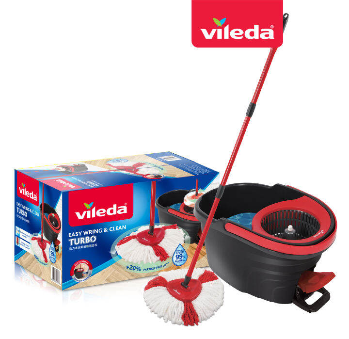 Vileda Turbo Spin Mop - วิเลดา ถังปั่นเทอร์โบ | ถังปั่นถูพื้น ไม้ม็อบ ...