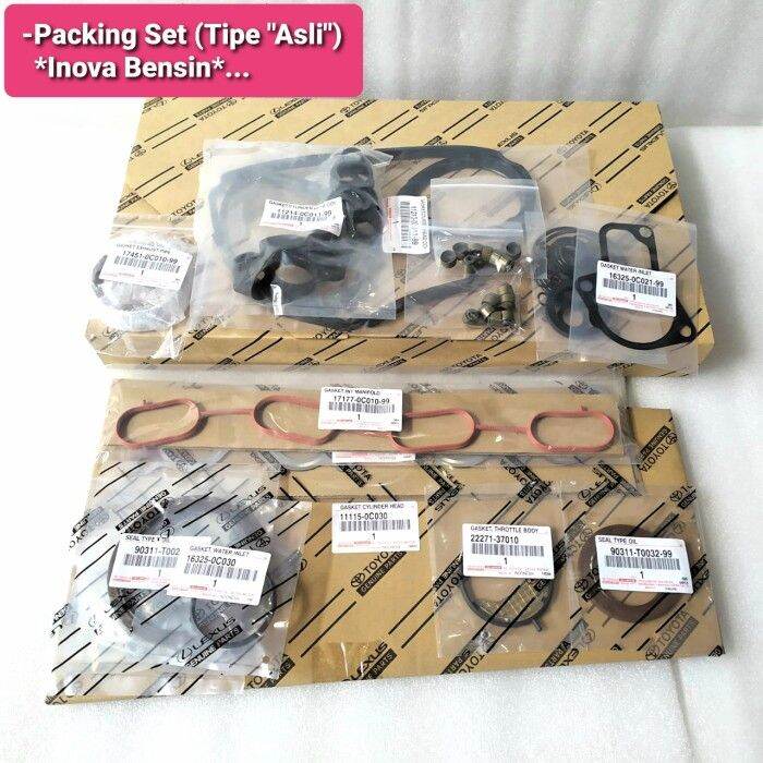 PACKING SET / GASKET FULL SET INNOVA BENSIN ORIGINAL | Lazada Indonesia