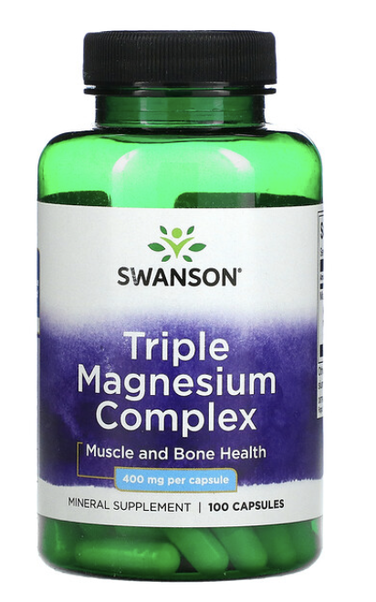 Swanson, Triple Magnesium Complex, 400 mg, 100 Capsules | Lazada PH