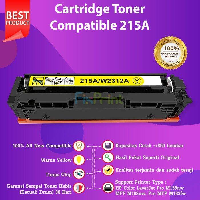 Cartridge Toner Compatible HP 215A W2310A W2311A W2312A W2313A Tinta ...