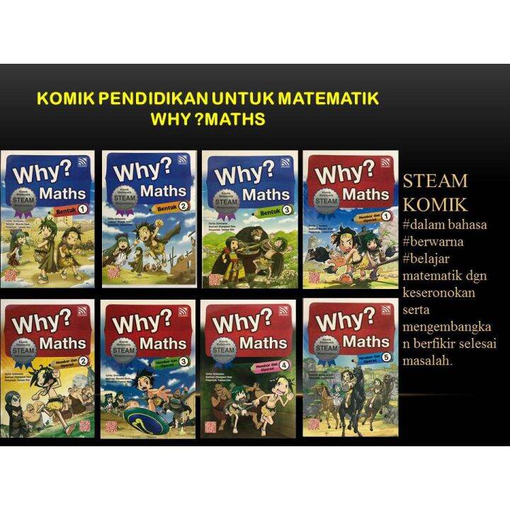 KOMIK PENDIDIKAN UNTUK MATEMATIK WHY? MATHS | Lazada