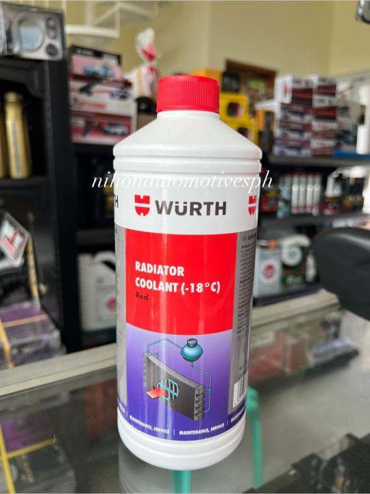 WURTH 🇩🇪 RADIATOR COOLANT 1 LITER (-18•C) | Lazada PH