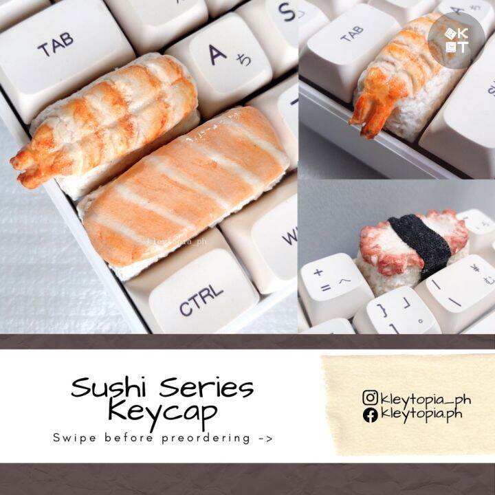 Custom SUSHI SERIES Tab Enter Backspace | Handmade Custom Artisan ...