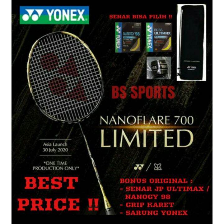 RAKET BADMINTON RAKET YONEX NANOFLARE 700 LIMITED ORIGINAL!! | Lazada Indonesia