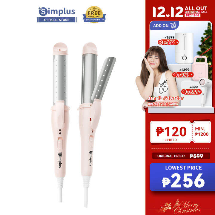 Simplus Mini Hair Curler/Hair Straightener Hair Styling Multifunction ...
