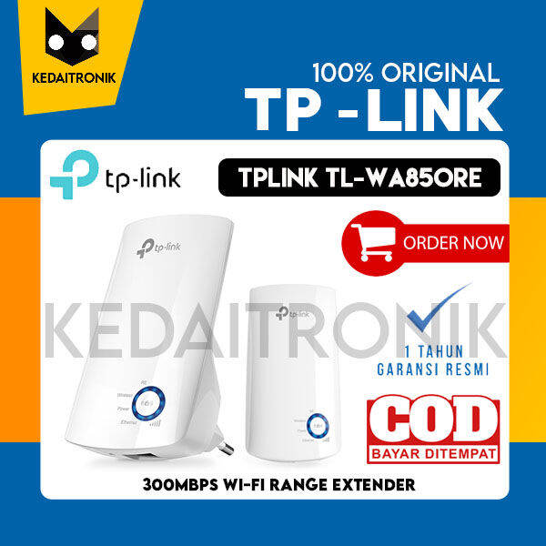 TP-Link TL-WA850RE Penguat Signal TPLINK 850RE Wifi Extender/ Repeater ...