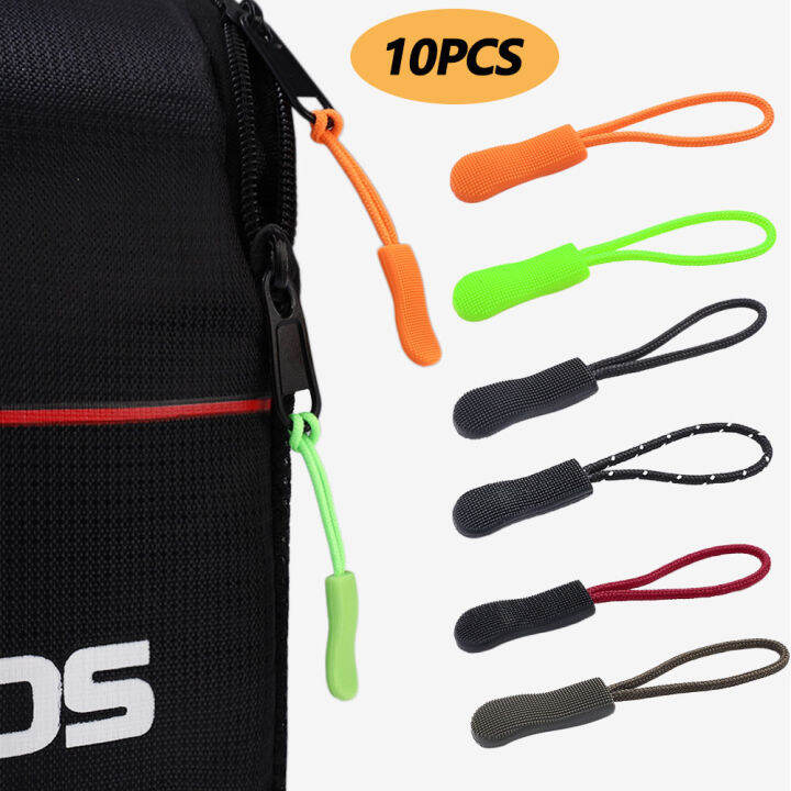 New 10 PCS Zipper Pull Puller End Fit Rope Tag Replacement Clip Broken ...