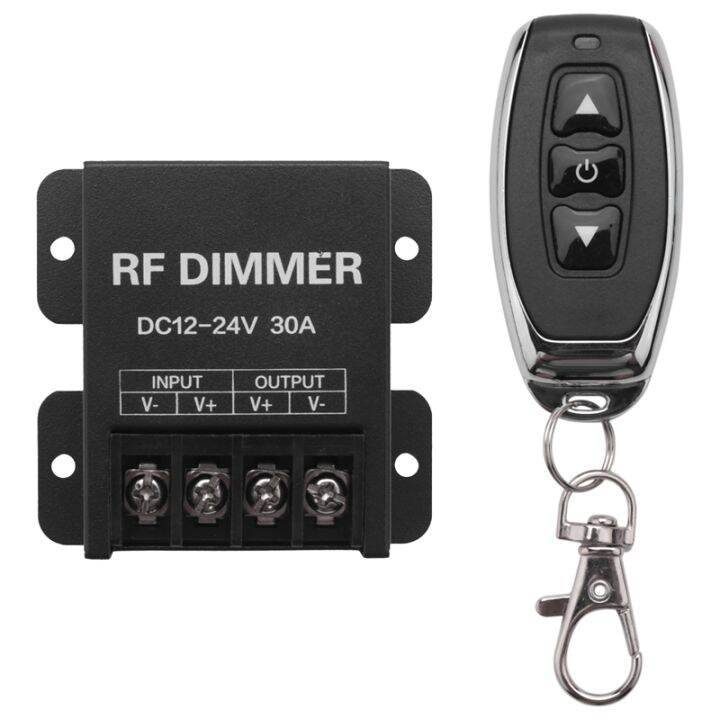 12V RF LED Dimmer Wireless Brightness 3 Keys Remote Controller DC 12V ...