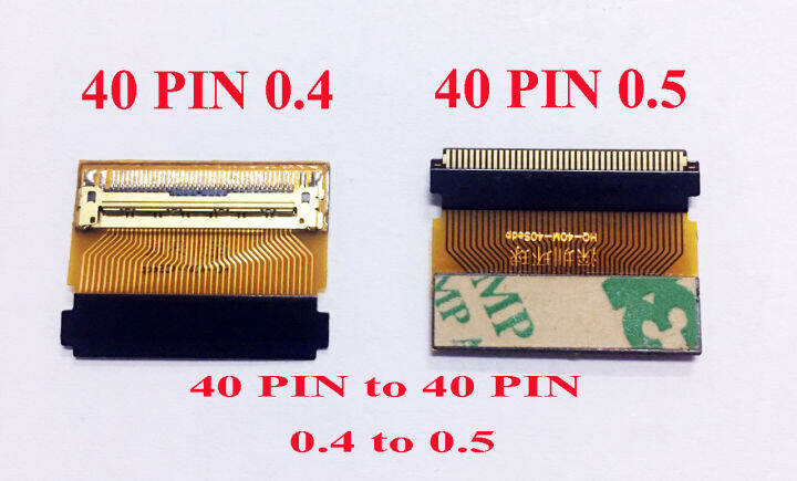 adapter LED 40 PIN to 40 PIN 0.4 to 0.5 socket notebook LCD screen line ...