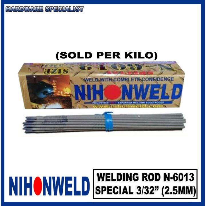Welding Rod Nihonweld N6013 3/32” 2.5 mm Special PRICE PER KILO | Lazada PH