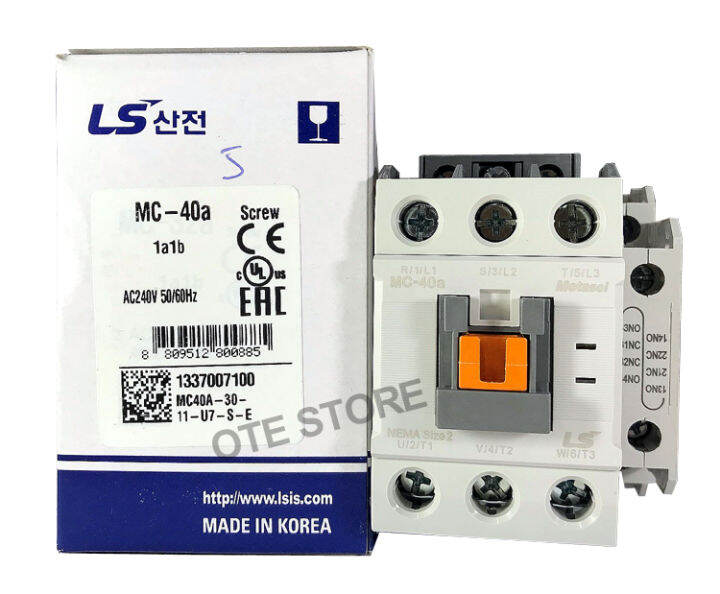 LS MC-40a-11 240VAC Magnetic Contactor | Lazada