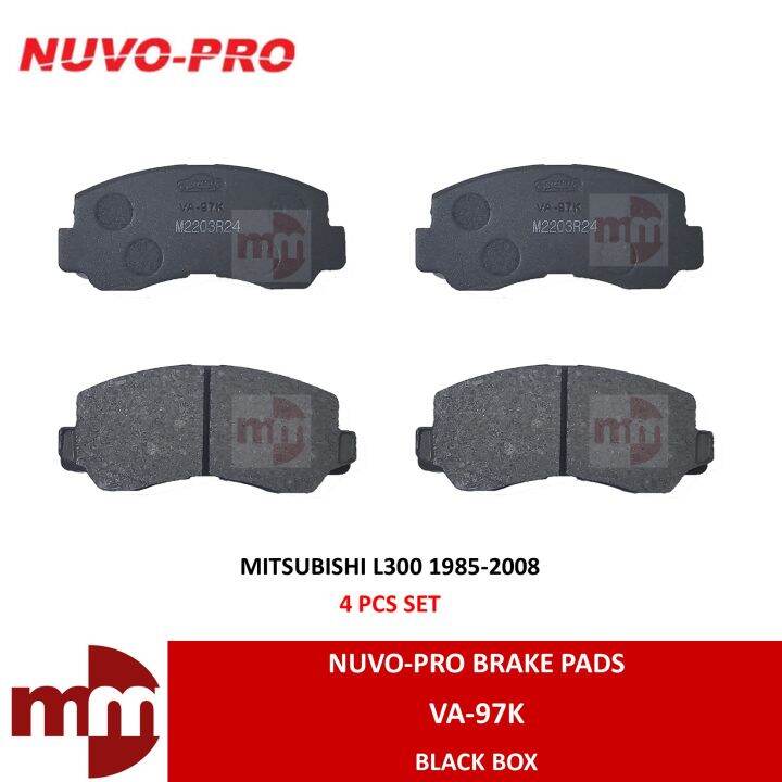 NUVO PRO Brake Pads for MITSUBISHI L300 1985-2008 Front VA-97K (4PCS ...