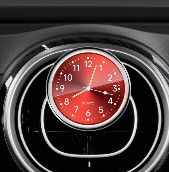 Mini Car Quartz Clock Air Vent Clip Clock Auto Air Outlet Interior ...