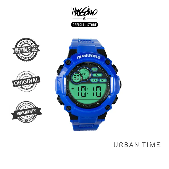 Mossimo Dalton Men Blue Plastic Strap Watch MS-1404G-BLU | Lazada PH